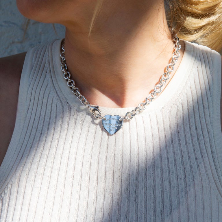 Tiffany and Co. Sterling Silver Chain Link Necklace and Hallmarked ...