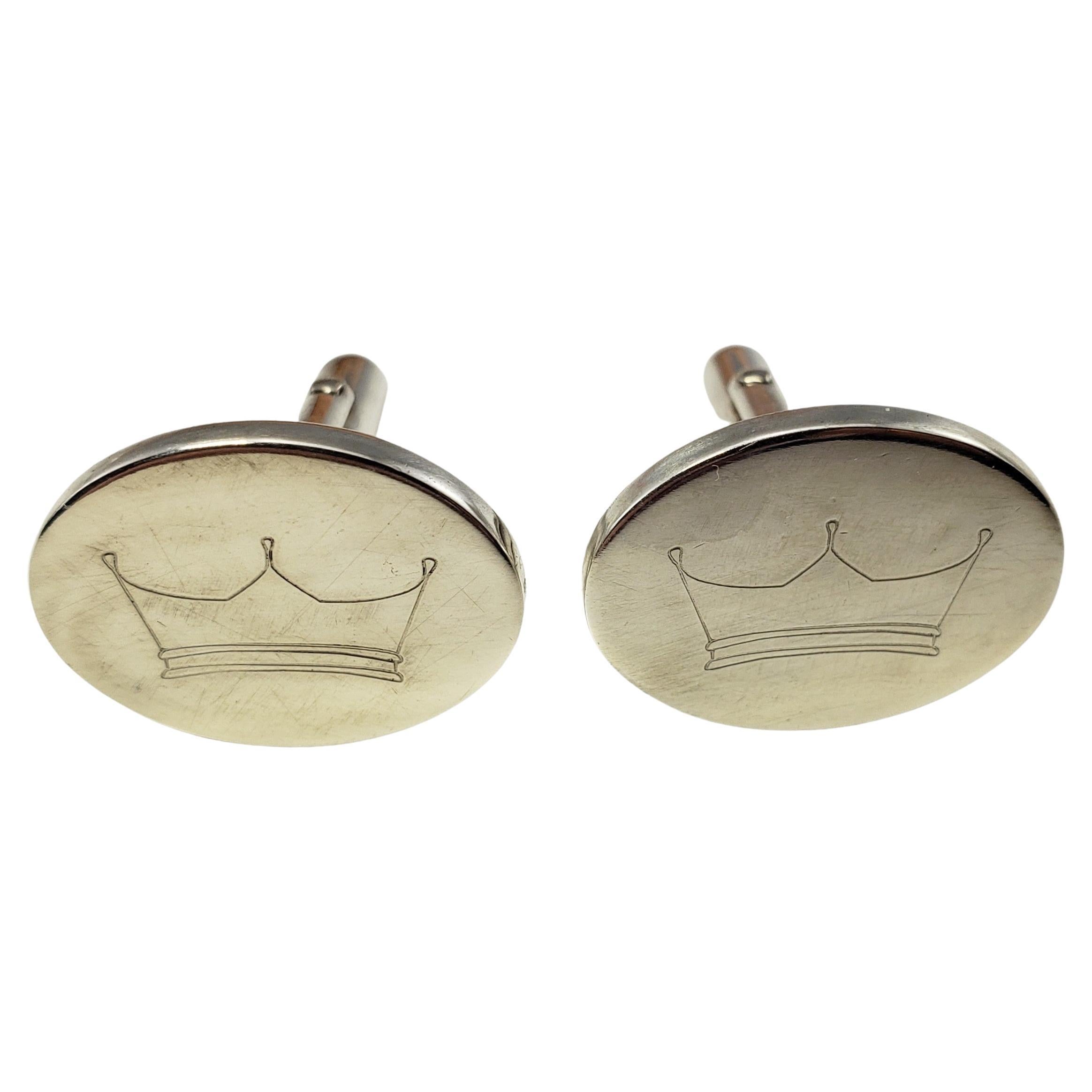 Tiffany and Co Estate Mens Cufflinks Silver For Sale at 1stDibs