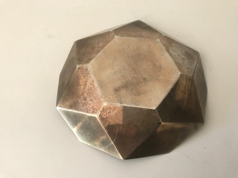 Tiffany and Co. Sterling Silver Decagonal Tray, 1970s For Sale at 1stDibs
