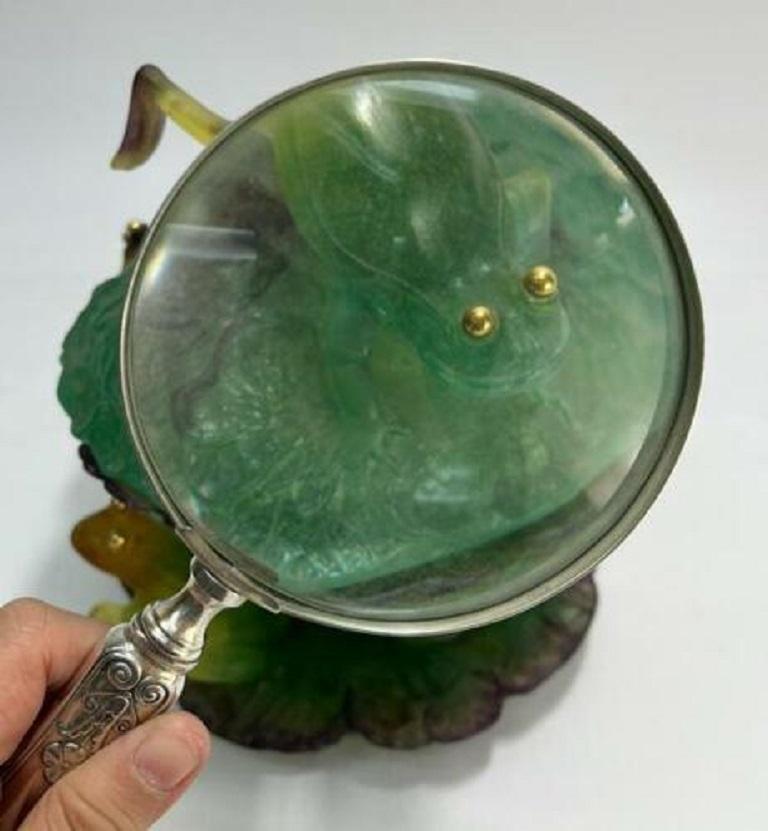 Tiffany and Co. Sterling Silver Glass Magnifying Glass For Sale at 1stDibs