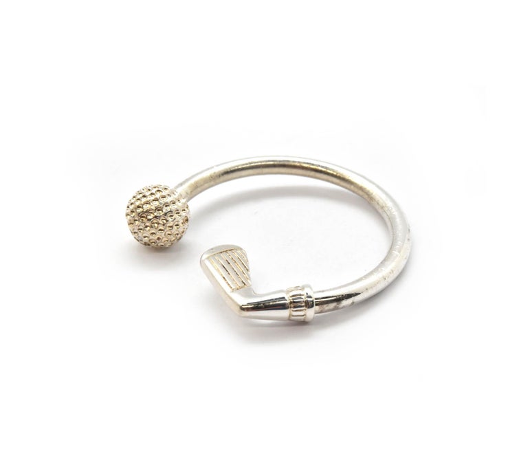 Tiffany and Co. Sterling Silver Golf Ball Key Ring at 1stDibs