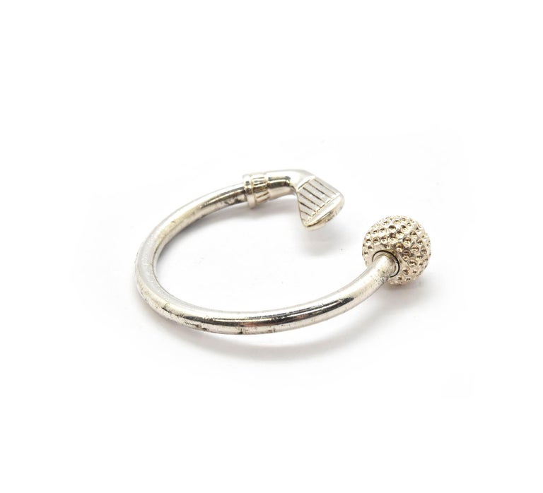 Tiffany and Co. Sterling Silver Golf Ball Key Ring at 1stDibs