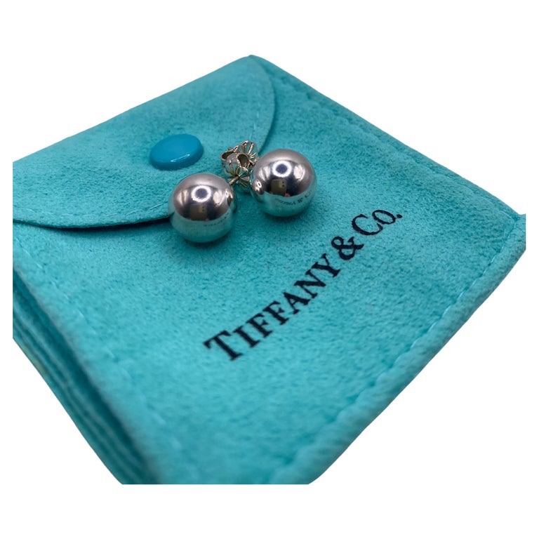 Tiffany and Co. Sterling Silver Hardware ball bead stud ears For Sale ...