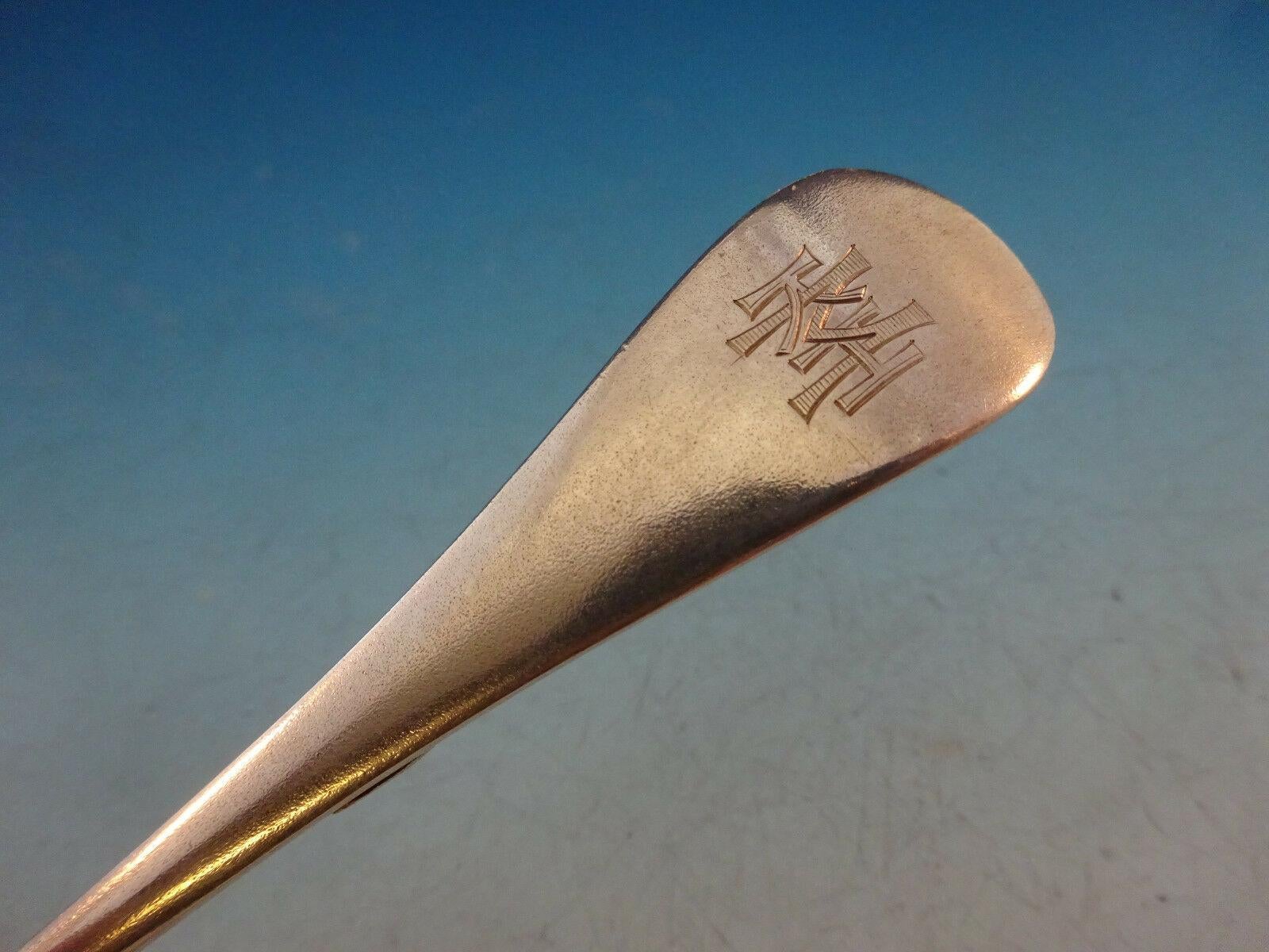 Tiffany and Co. Sterling Silver Ice Cream Spoon with Applied Flowers ...