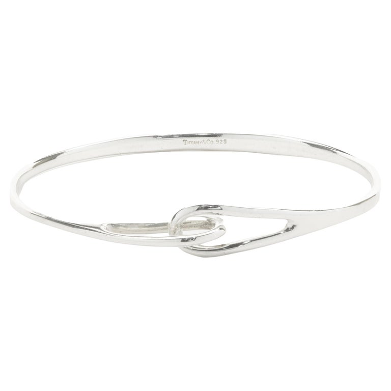 Tiffany and Co. Sterling Silver Interlocking Loop Bangle Bracelet at 1stDibs