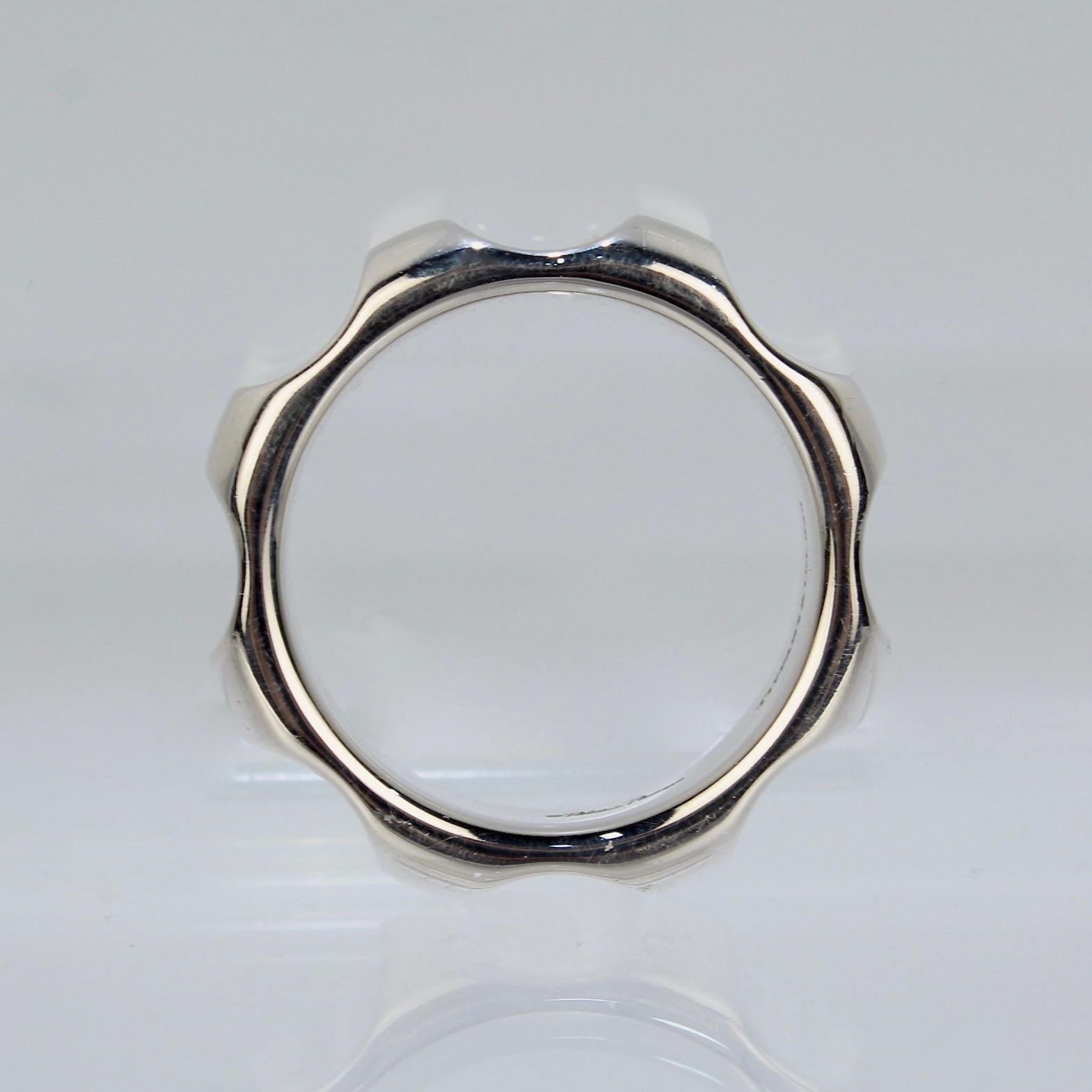 Tiffany and Co Sterling Silver Paloma Picasso True Love Groove Ring For ...