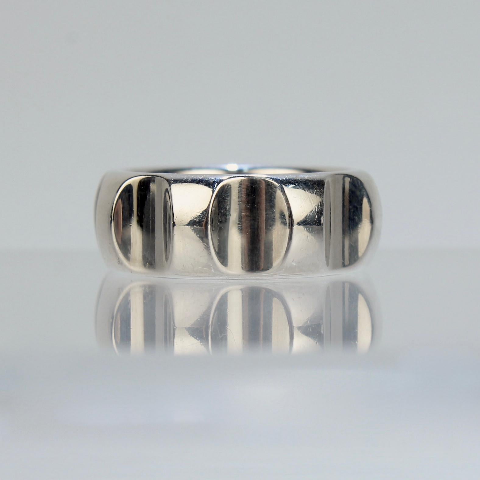 Tiffany and Co Sterling Silver Paloma Picasso True Love Groove Ring For ...