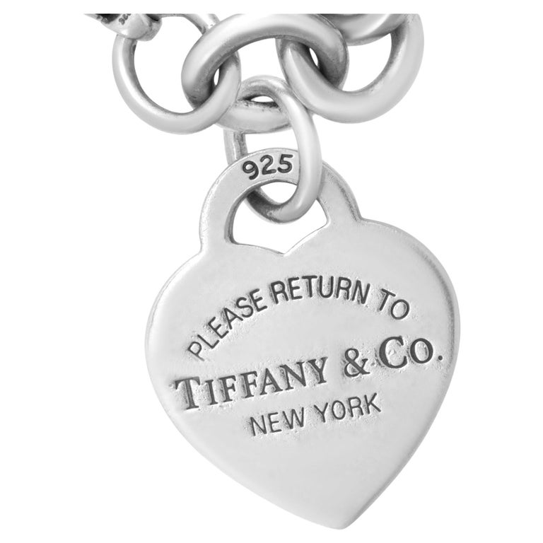 Tiffany and Co. sterling silver "Return to Tiffany" chain bracelet at ...