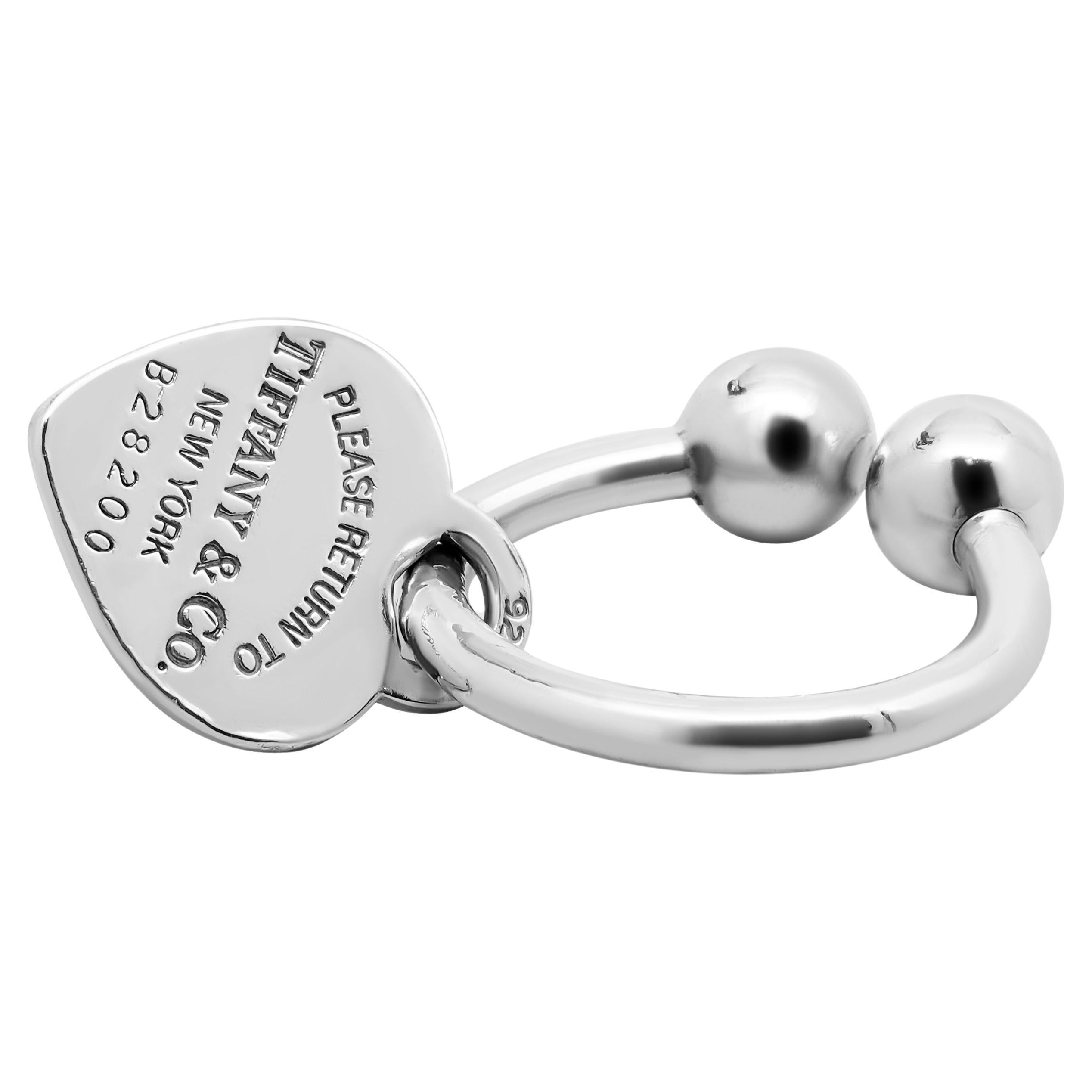 Tiffany and Co. Sterling Silver Return to Tiffany Key Ring For Sale at ...