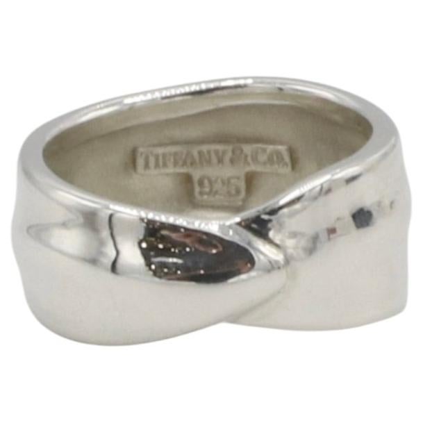 Vintage Tiffany and CO Sterling Silver "1837" Wide Band Ring 6.8g Sz 4. ...