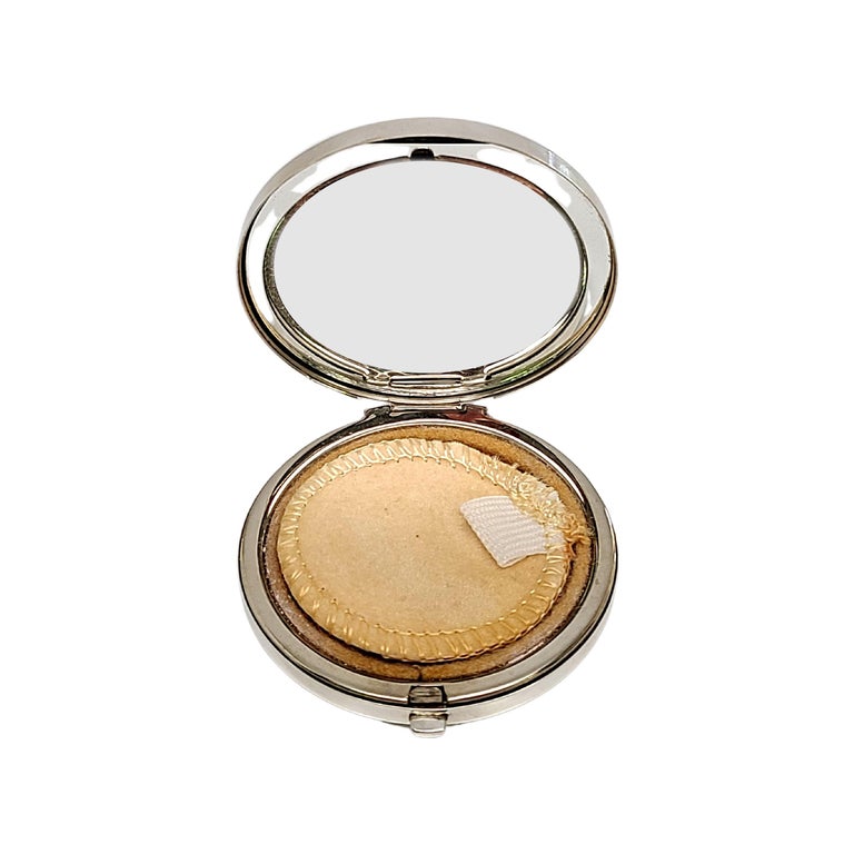 Tiffany and Co Sterling Silver Round Mirror Compact at 1stDibs