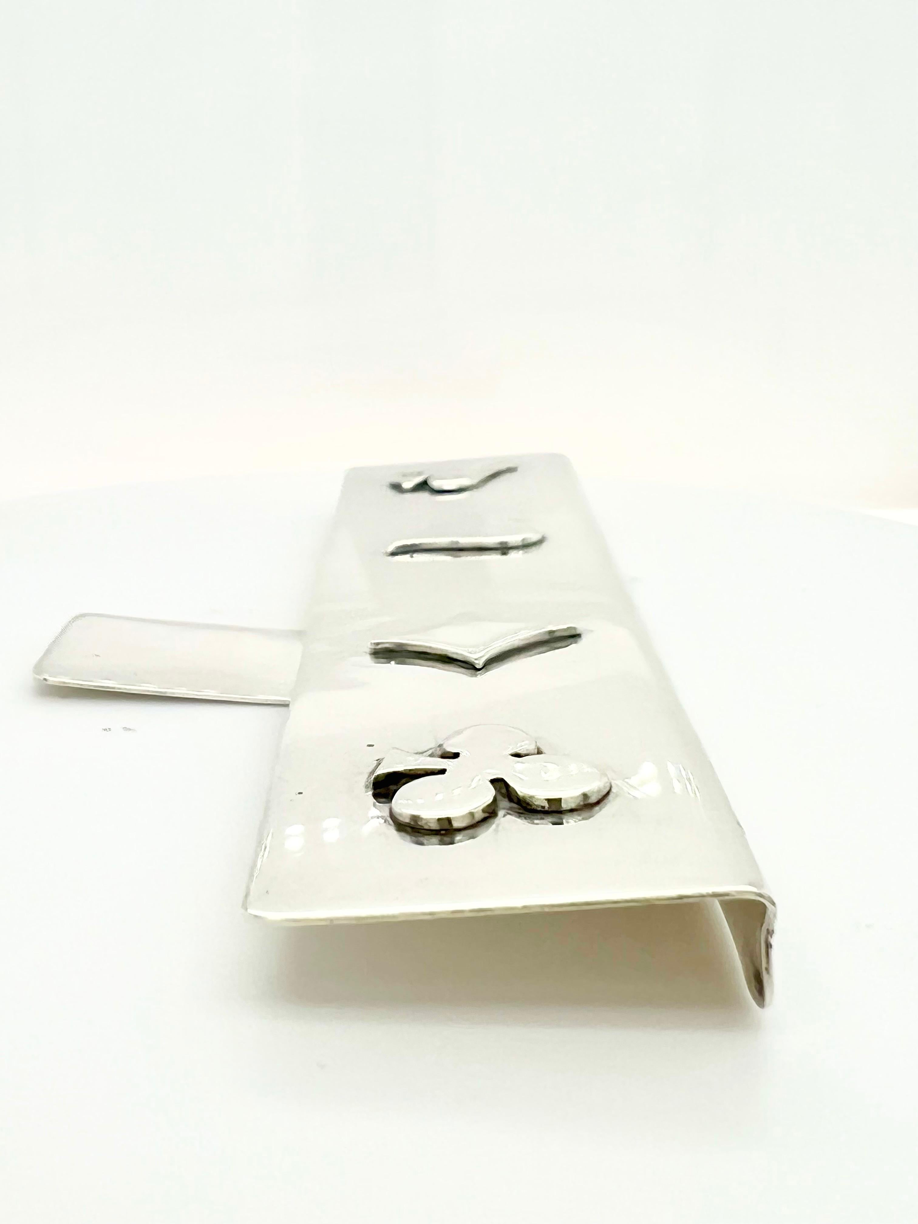 Tiffany and Co. Sterling Silver Score Card Holder at 1stDibs