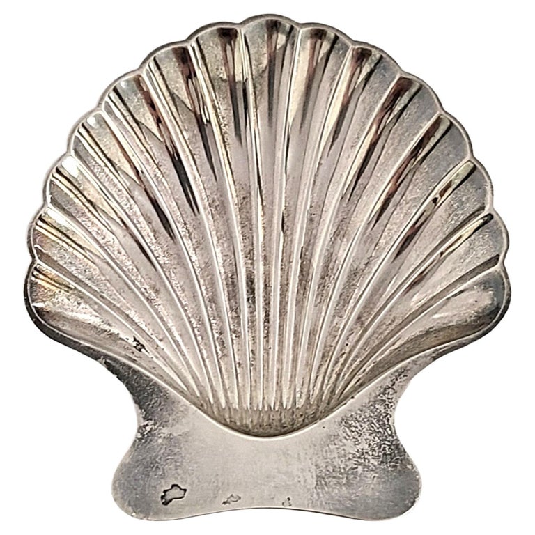 Tiffany and Co Sterling Silver Small Scallop Shell Dish at 1stDibs