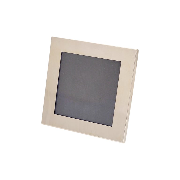 Tiffany and Co Sterling Silver Square Picture Frame For Sale at 1stDibs