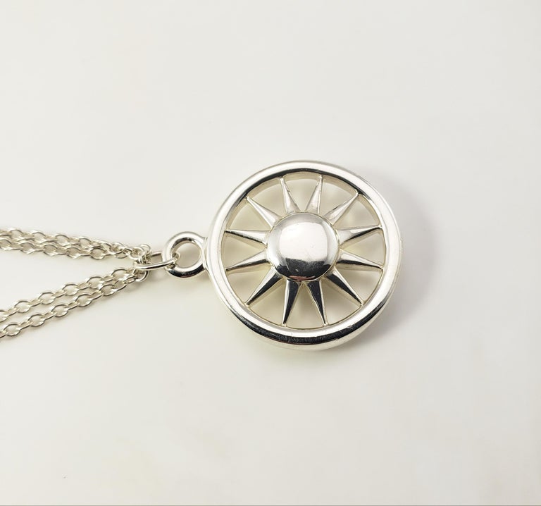 Tiffany and Co. Sterling Silver Sundial Pendant Necklace For Sale at ...