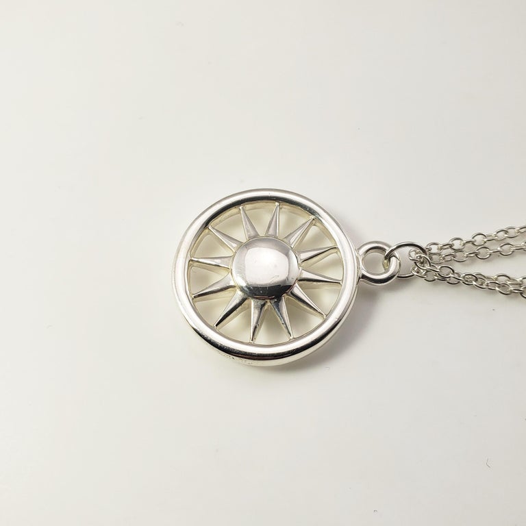 Tiffany and Co. Sterling Silver Sundial Pendant Necklace For Sale at ...