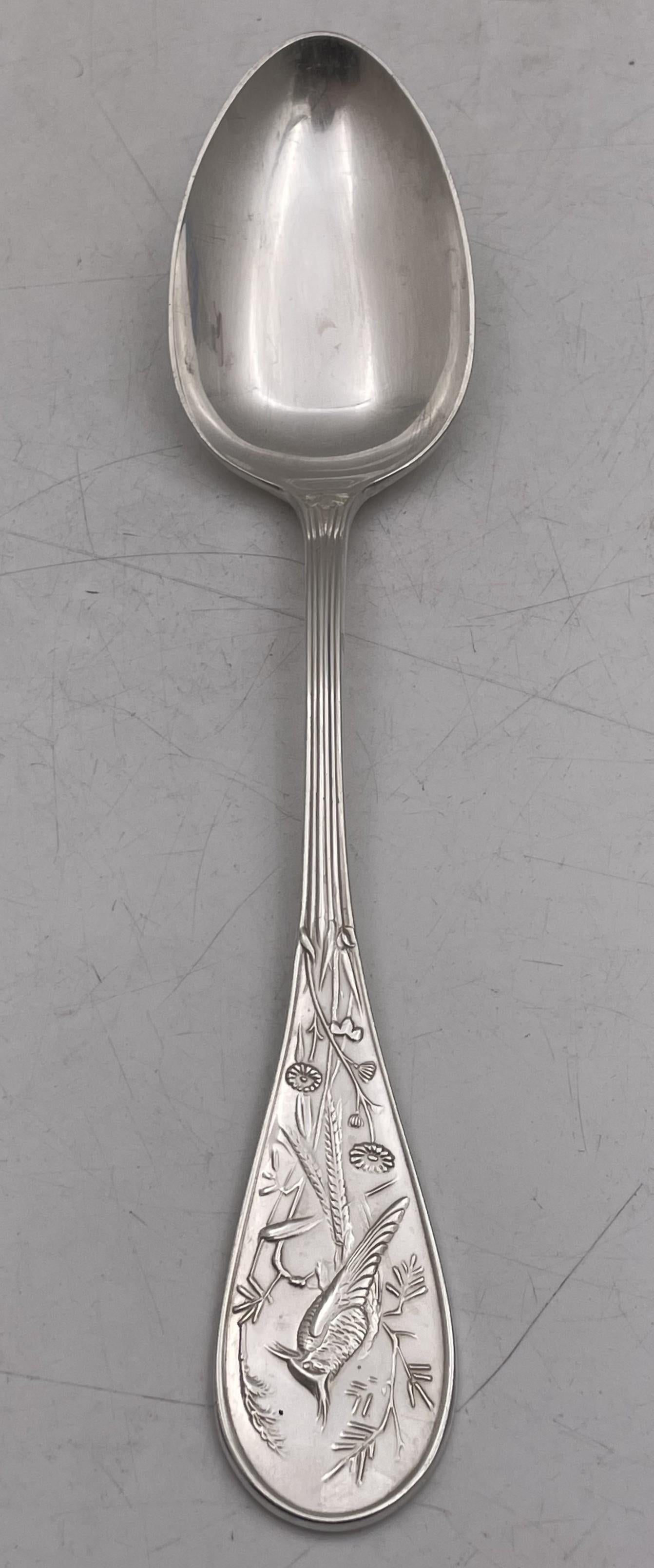 Tiffany and Co. Sterling Silver Tablespoon in Audubon Pattern For Sale ...