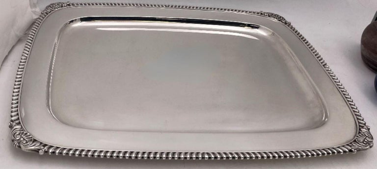 Tiffany and Co. Sterling Silver Tray in Shell Pattern and Mid-Century ...