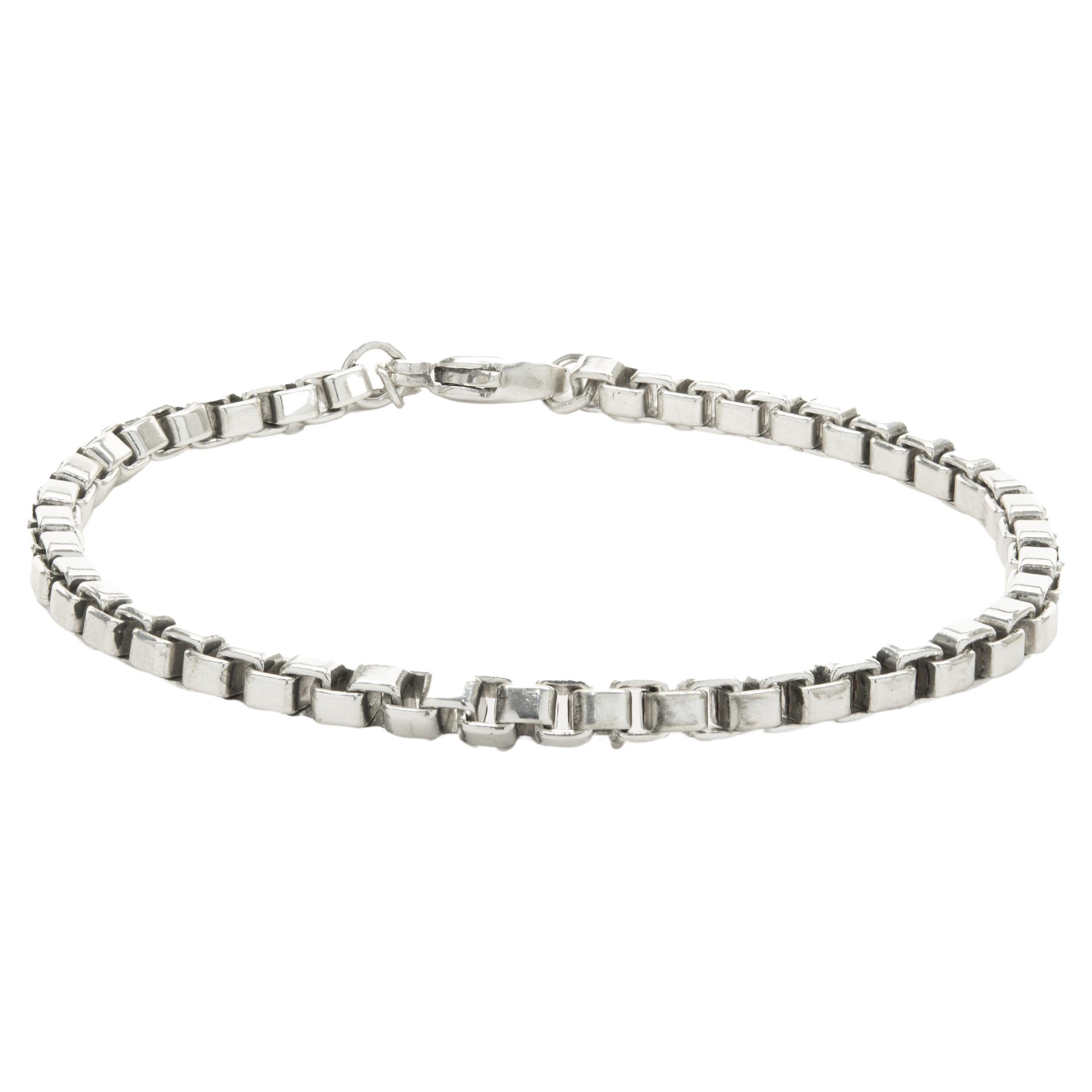 Tiffany and Co. sterling silver "Return to Tiffany" chain bracelet at ...