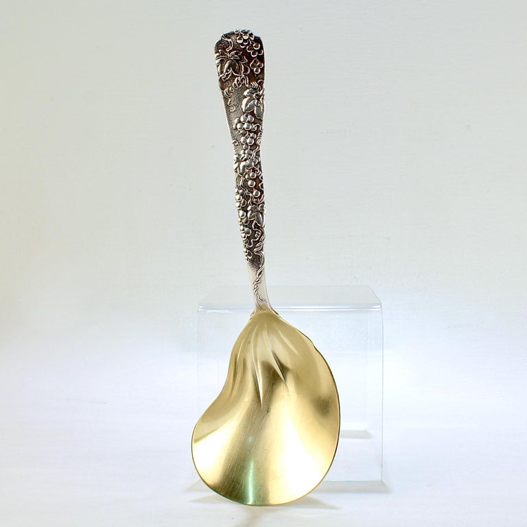Tiffany and Co. Sterling Silver Vine Pattern Berry or Serving Spoon For ...
