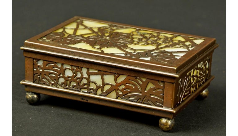 Tiffany and Co. Studios New York Seven-Piece Bronze Desk Set, Early ...