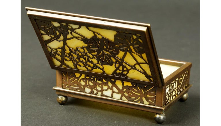 Tiffany and Co. Studios New York Seven-Piece Bronze Desk Set, Early ...