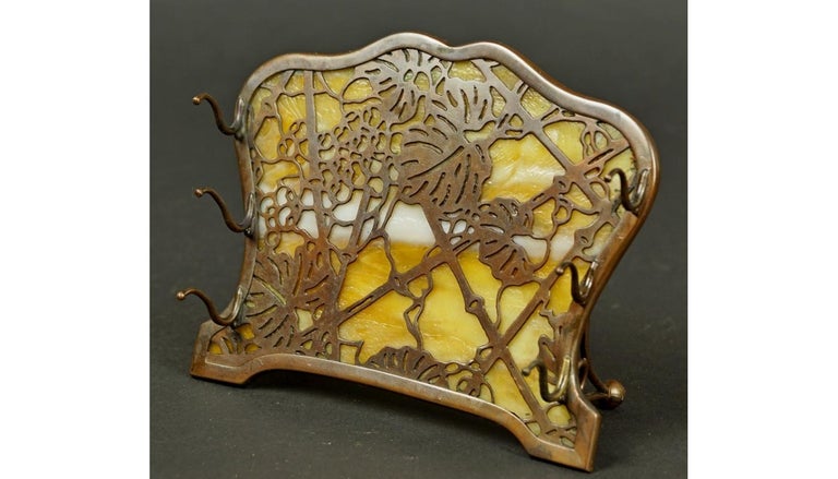 Tiffany and Co. Studios New York Seven-Piece Bronze Desk Set, Early ...