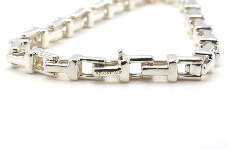 Tiffany and Co. T Collection T Chain Link Sterling Silver Bracelet at ...