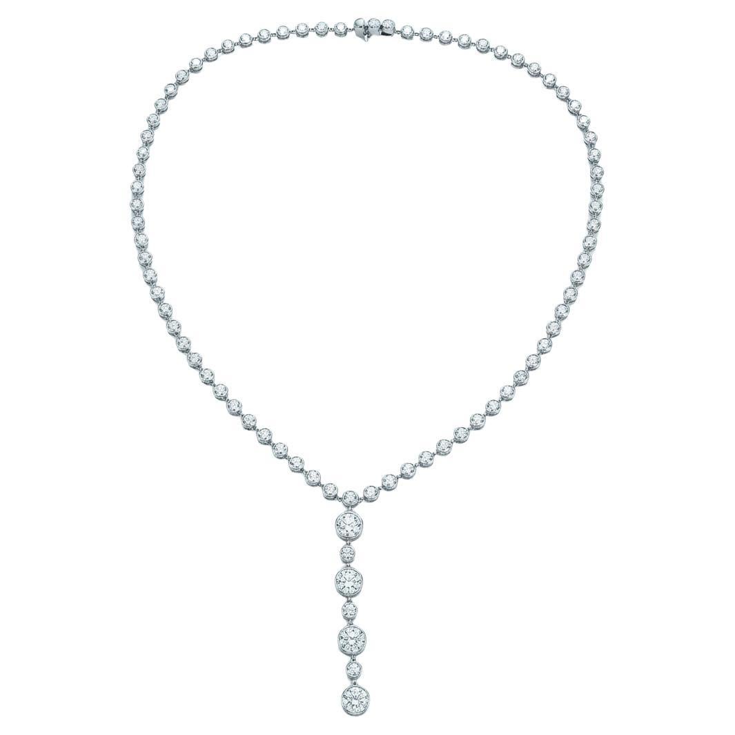Tiffany and Co Victoria Graduated Marque Shape Diamond Platinum ...