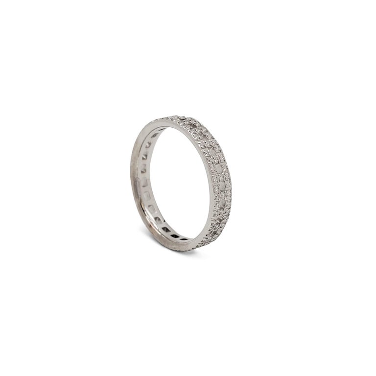 Tiffany and Co. 'T True Narrow' White Gold and Pavé Diamond Ring at 1stDibs | tiffany t true ...