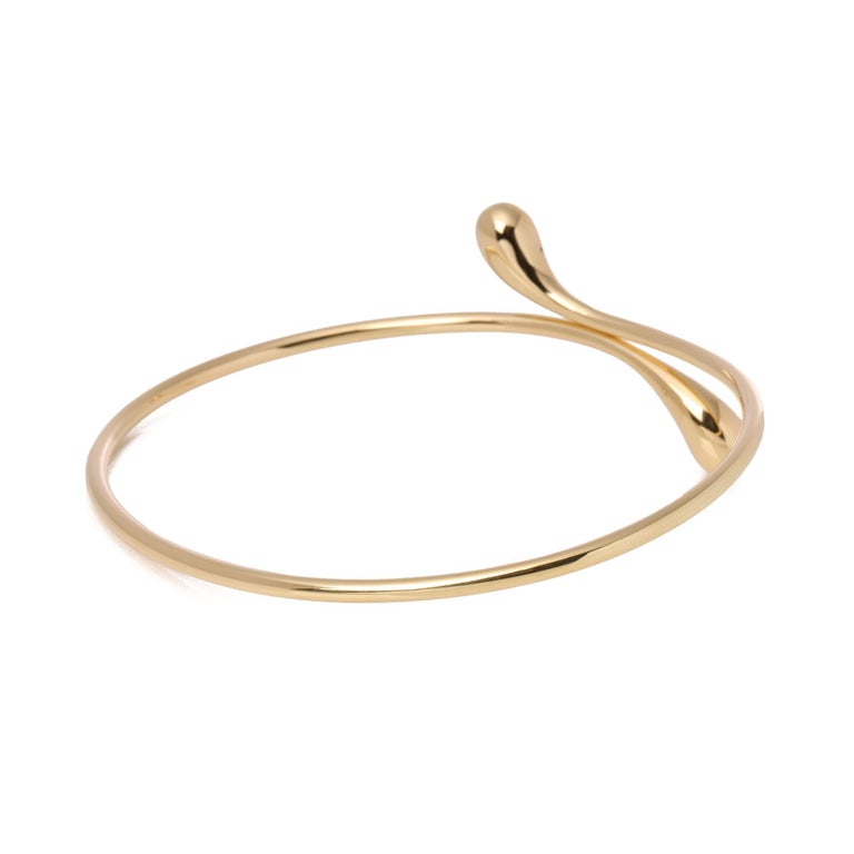 Tiffany and Co. Teardrop Bangle For Sale at 1stDibs