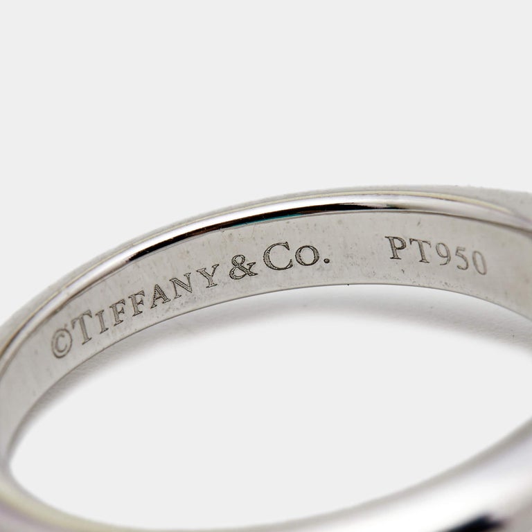 Tiffany and Co. The Tiffany Setting Diamond 0.70 ct Platinum Solitaire ...