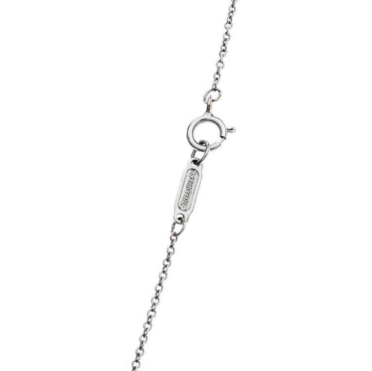 Tiffany and Co. Tiffany Keys Crown Key White Gold and Diamonds Necklace ...