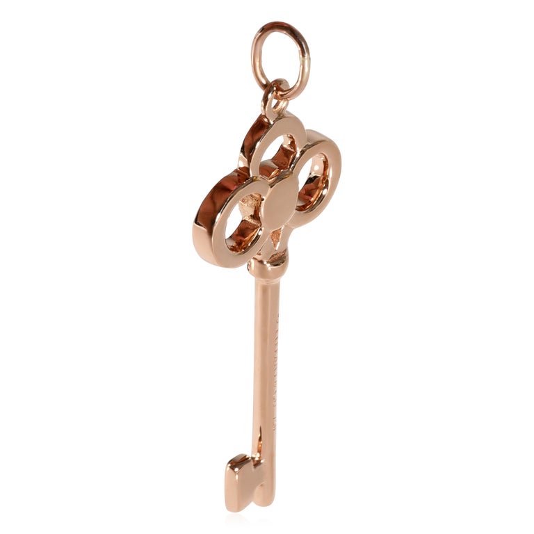 Tiffany and Co. Tiffany Keys Diamond Crown Pendant in 18k Rose Gold 0. ...