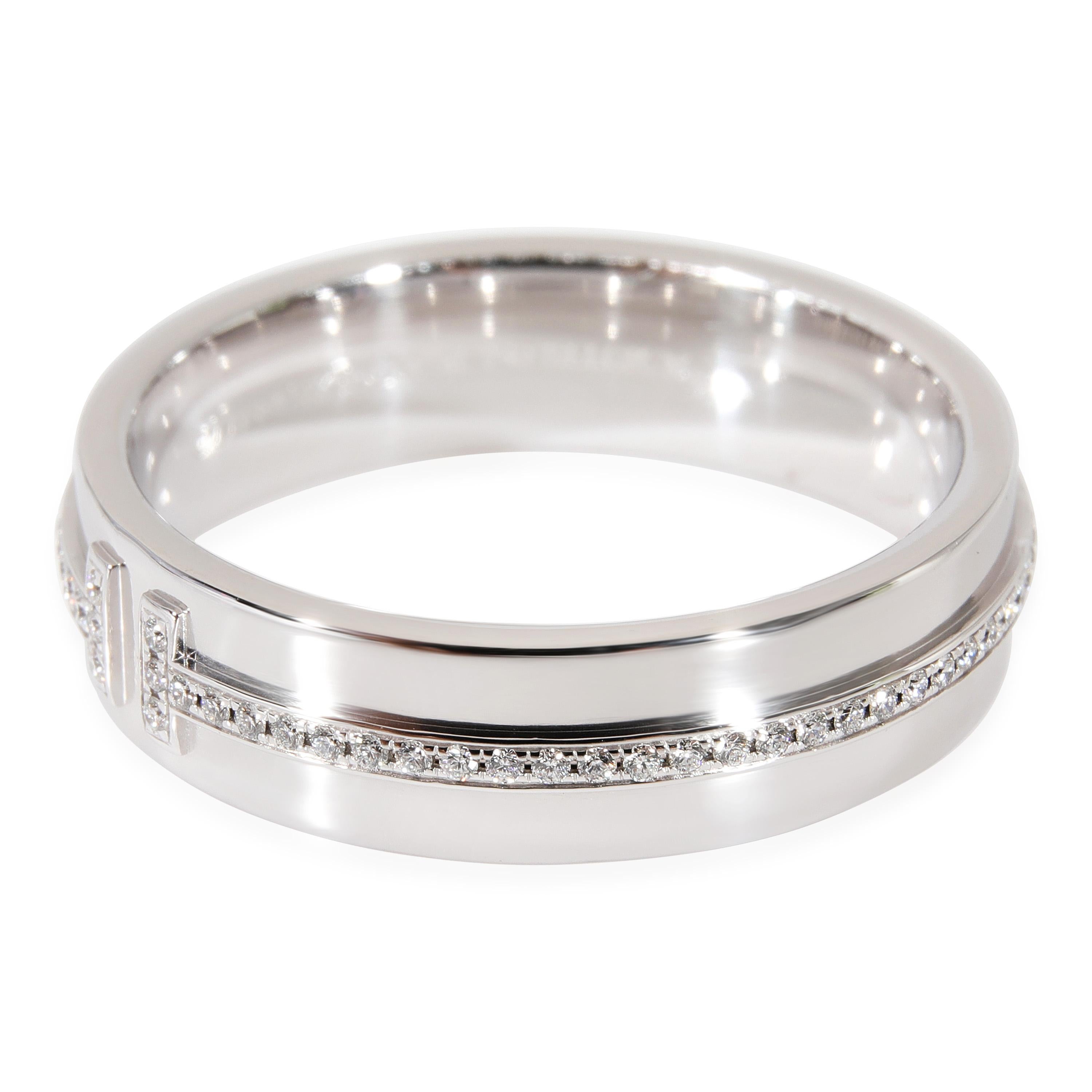 Tiffany and Co. Tiffany T Diamond Ring in 18k White Gold 0.12 CTW For Sale at 1stDibs | tiffany ...