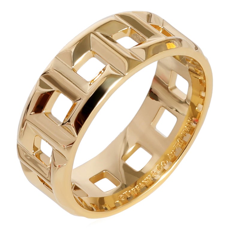 Tiffany and Co. Tiffany T True Ring in 18k Yellow Gold For Sale at 1stDibs