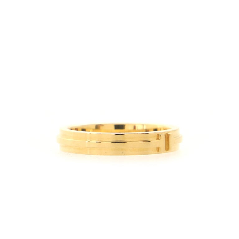 Tiffany and Co. Tiffany T1 Ring 18k Yellow Gold Wide For Sale at 1stDibs