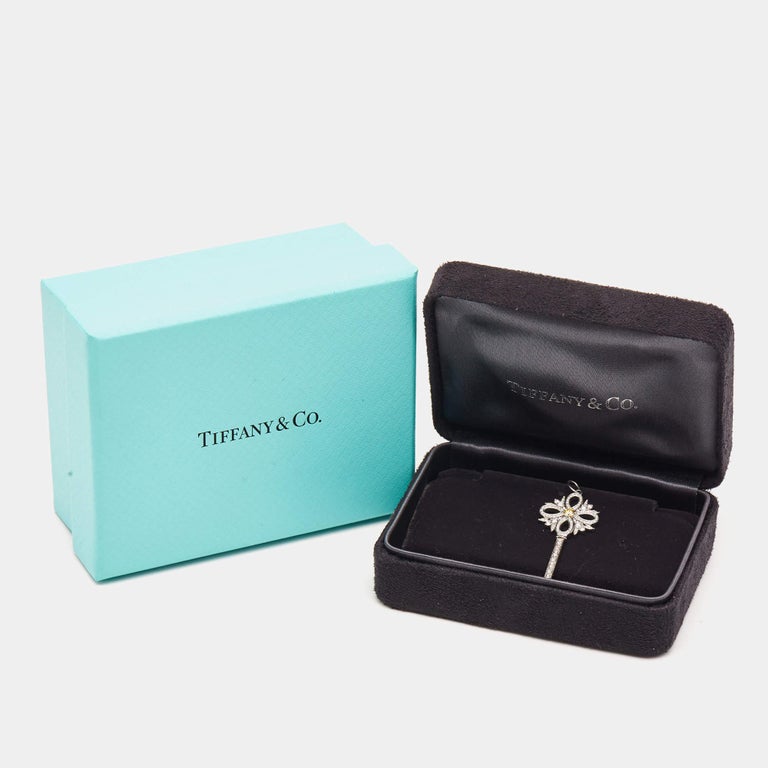 Tiffany and Co. Tiffany Victoria Key Diamond Yellow Diamond Platinum ...