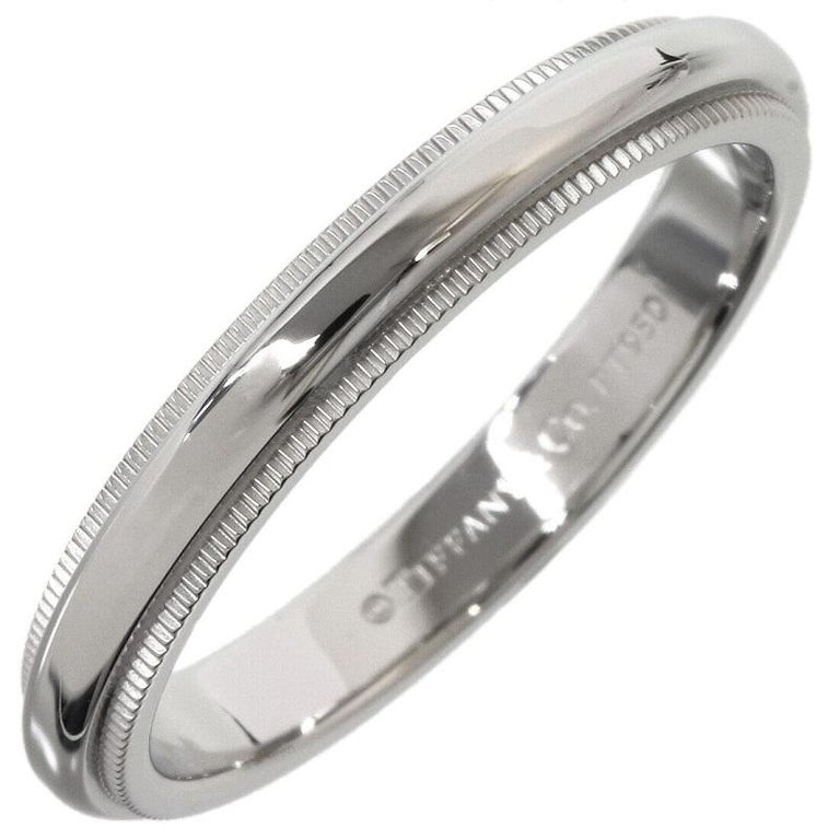 Tiffany and Co. Together Platinum Milgrain Wedding Band Ring 8 For Sale ...