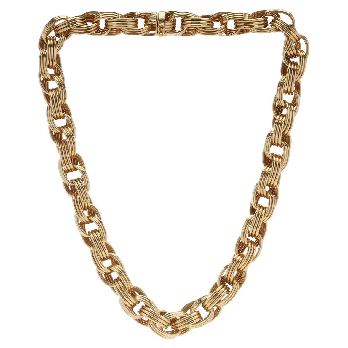 Tiffany and Co. 18k Gold Rope Long Chain Necklace at 1stDibs | tiffany ...