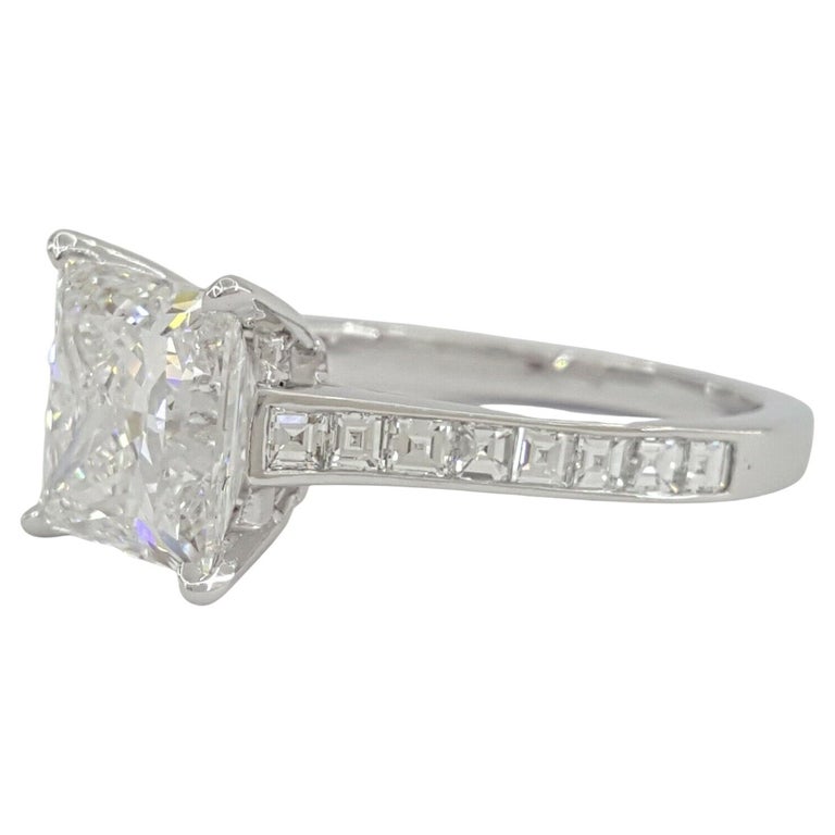 Tiffany and Co. True 3 Carat Radiant Brilliant Cut Diamond Ring For ...