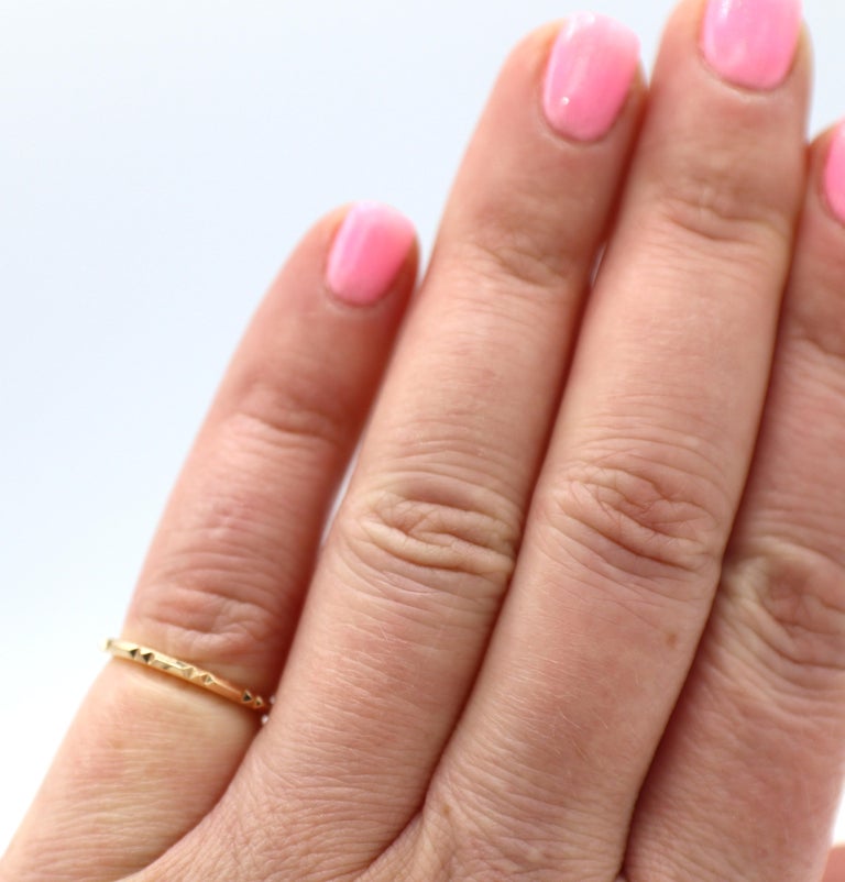 Tiffany and Co. True Collection 18 Karat Rose Gold Thin Band Ring For ...