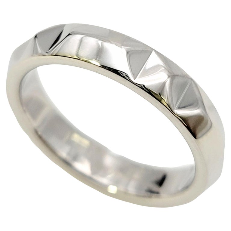 Tiffany and Co. 'True' Contemporary Beveled Edge Polished Platinum Band ...