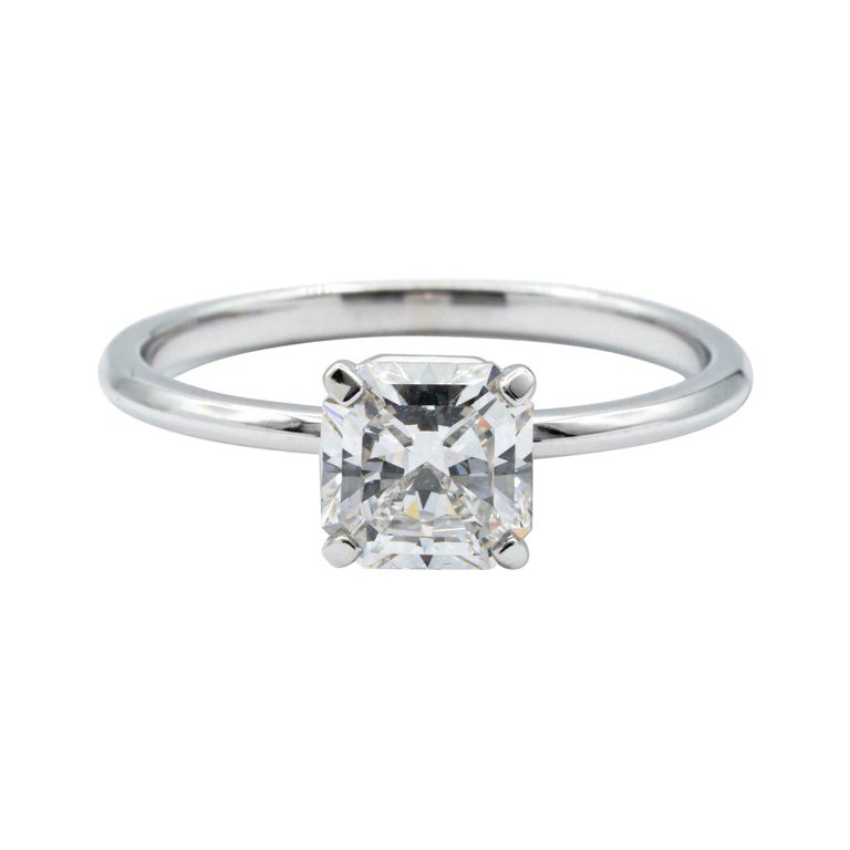 Tiffany and Co. True Cut Diamond Engagement Ring with 1.40 Cts. GVS1 in ...