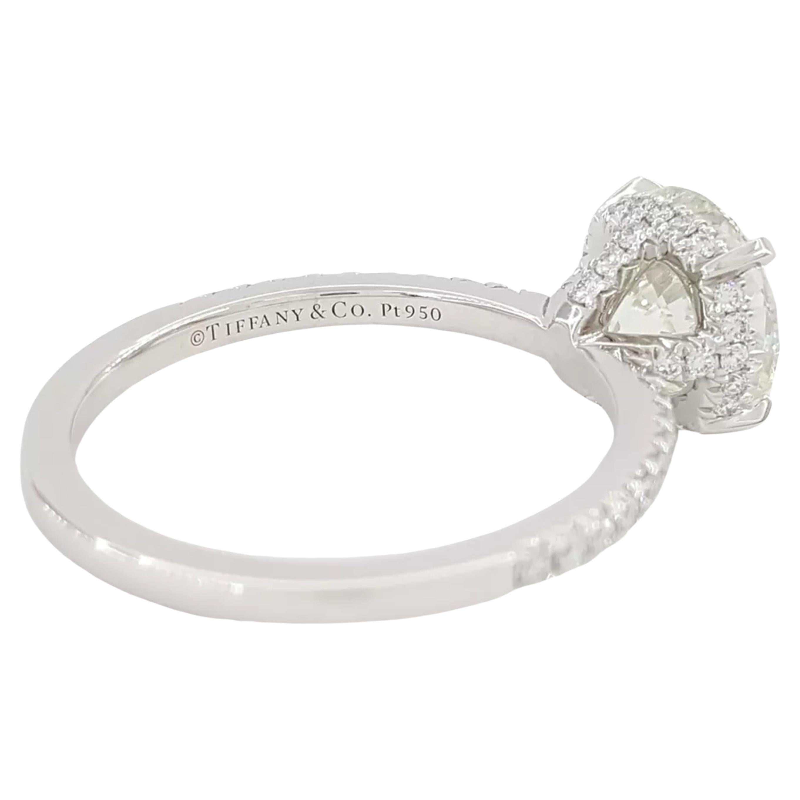 Tiffany and Co. True Platinum 2.26 ct Round Brilliant Cut Diamond Ring ...