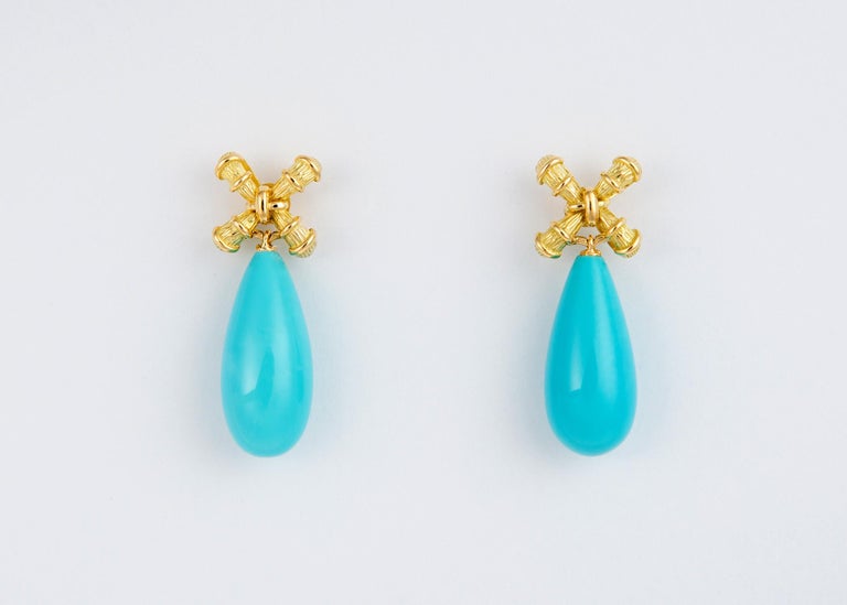 Tiffany and Co. Turquoise Drop Earrings at 1stDibs | tiffany turquoise ...