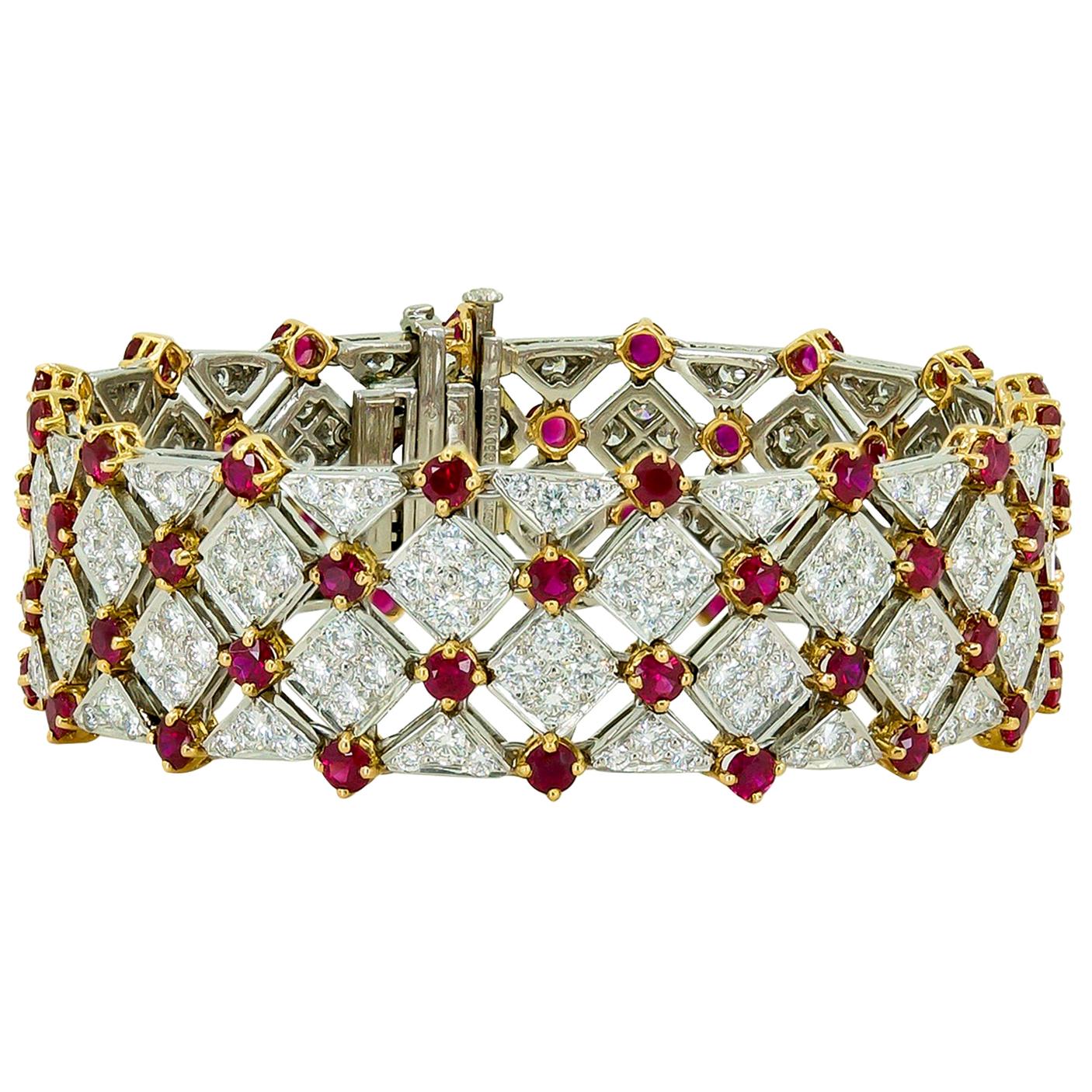 Tiffany And Co Diamond Tennis Bracelet At 1stdibs
