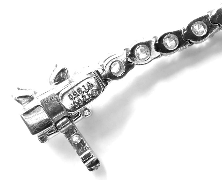 Tiffany and Co. Victoria Diamond Graduated Line Platinum Necklace at ...