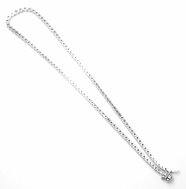 Tiffany and Co. Victoria Diamond Graduated Line Platinum Necklace at ...