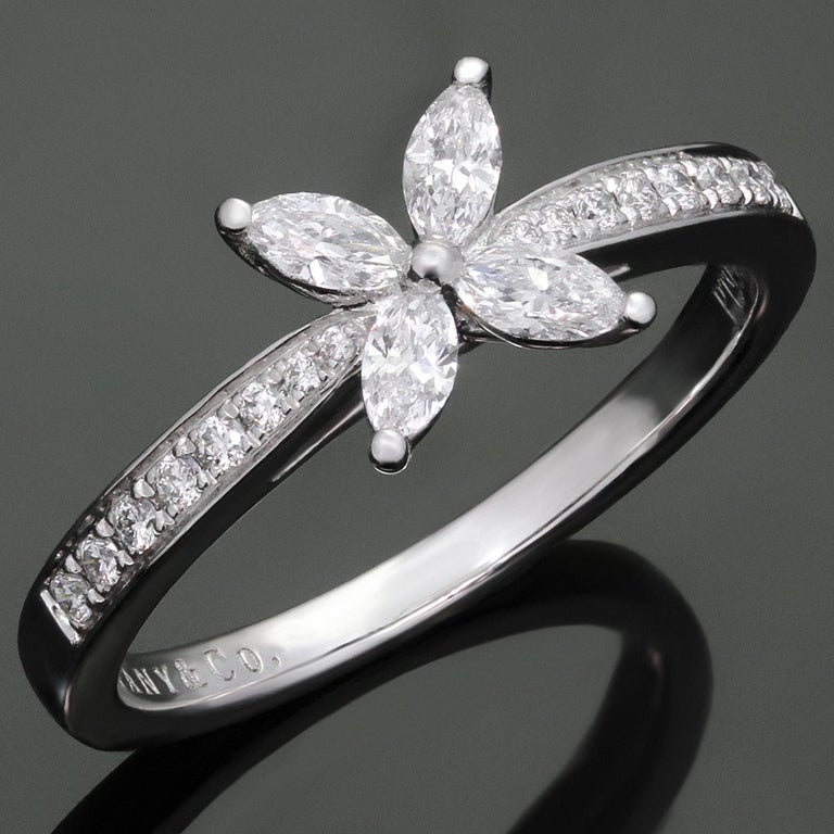 Tiffany and Co. Victoria Diamond Platinum Ring at 1stDibs